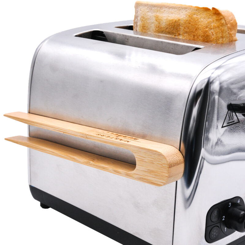 2 Magnetic Bamboo Toaster Tongs » Masters and Burrell